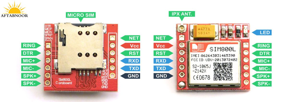ماژول SIM800L | آفتاب نور